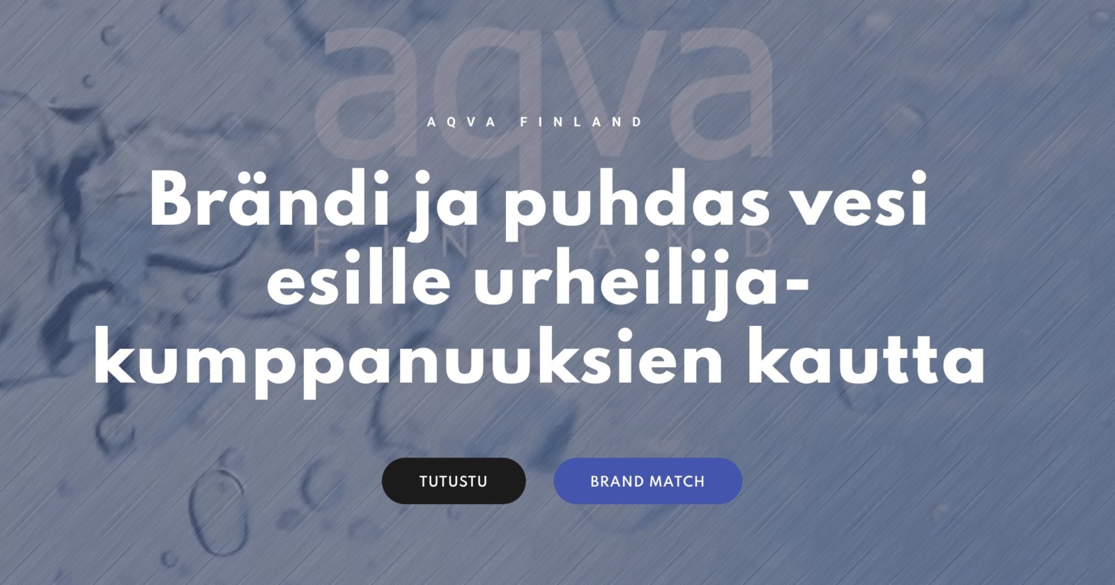 Case Aqva Finland & urheilijakumppanuudet - 10.fi referenssit